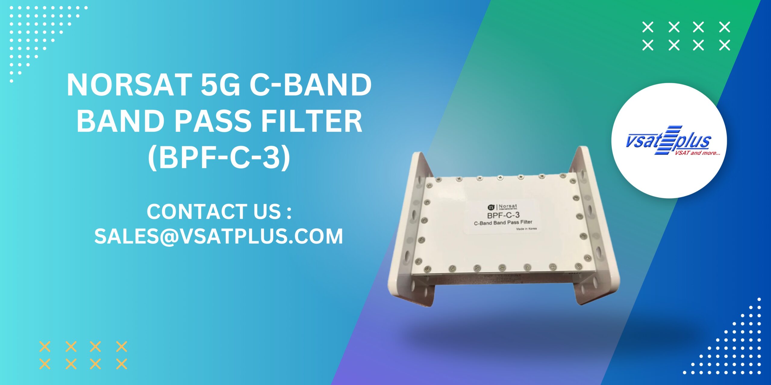 Norsat BPF-C Series | C-Band Band Pass Filters - VSATPlus